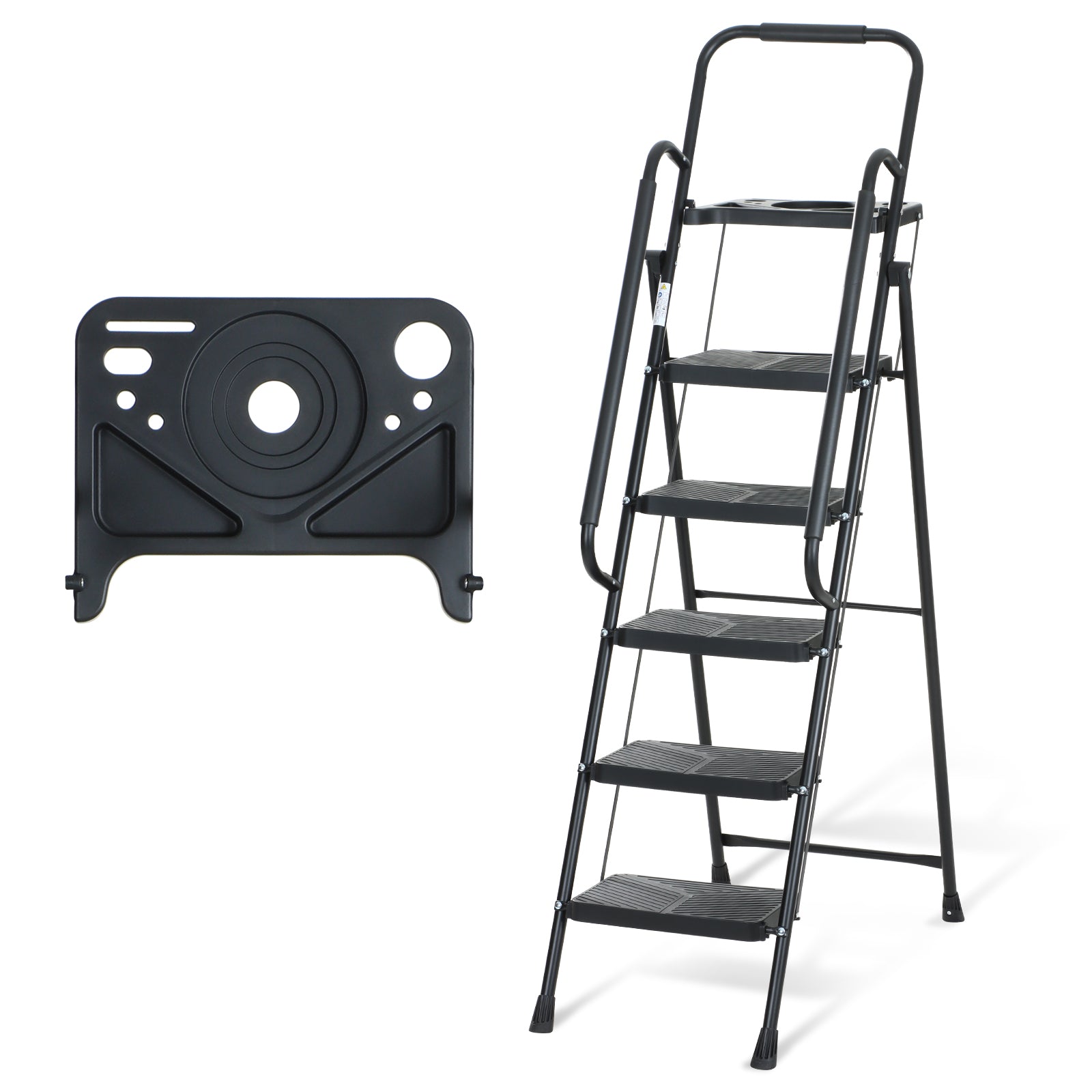 5 Step Ladder with Safety Handrails and Tool Tray | NORTHERN STONE®